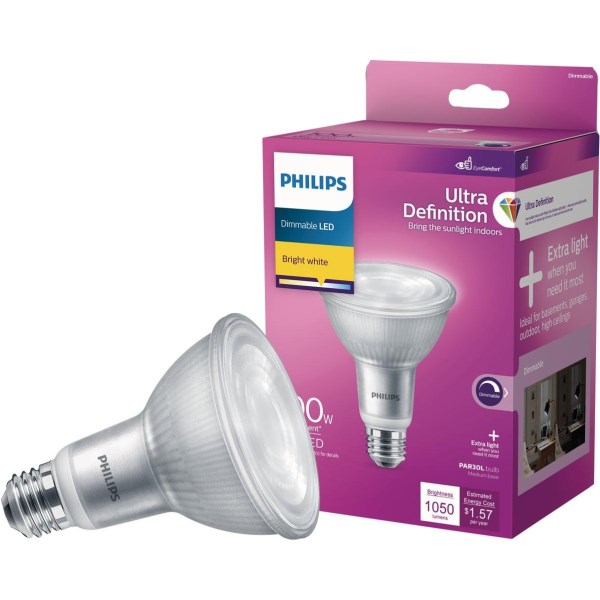 Philips Ultra Definition 100W Equivalent Bright White PAR30L Medium ...