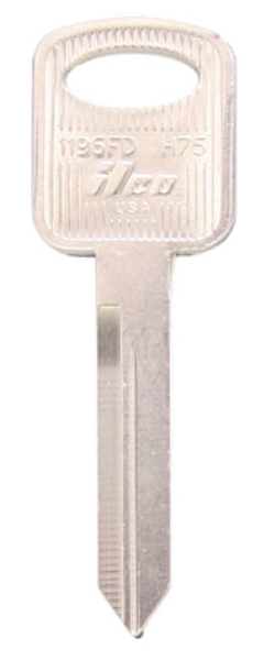 ILCO Ford Nickel Plated Automotive Key, H75 / 1196FD (10-Pack) - Mc Mu
